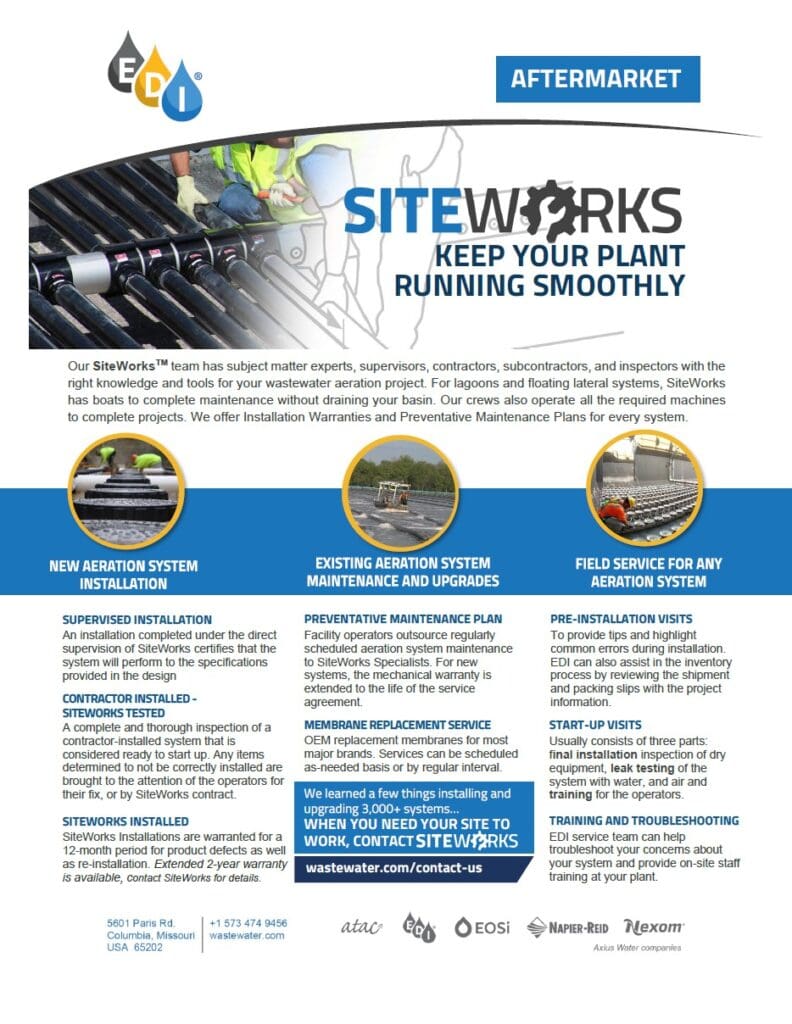 Downloads - Aeration Product Brochures & Documents | EDI